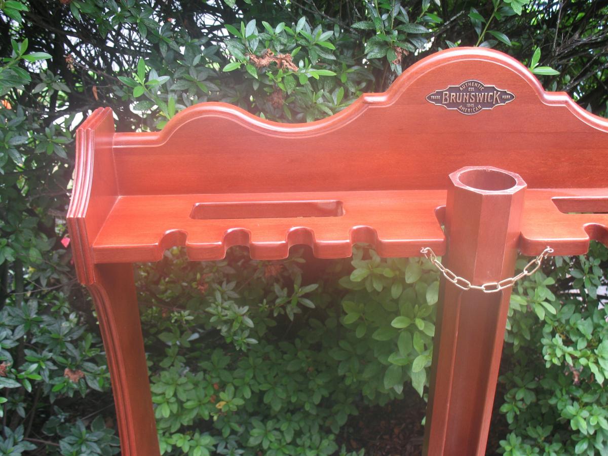 Brunswick Centennial billiards pool, cue & ball double rack floor stand ...