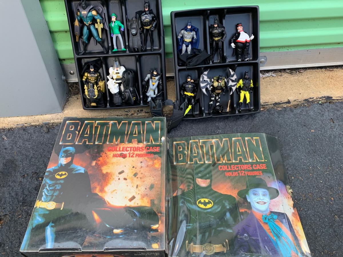 Vintage Batman collectors cases with figures and accessories, each case ...