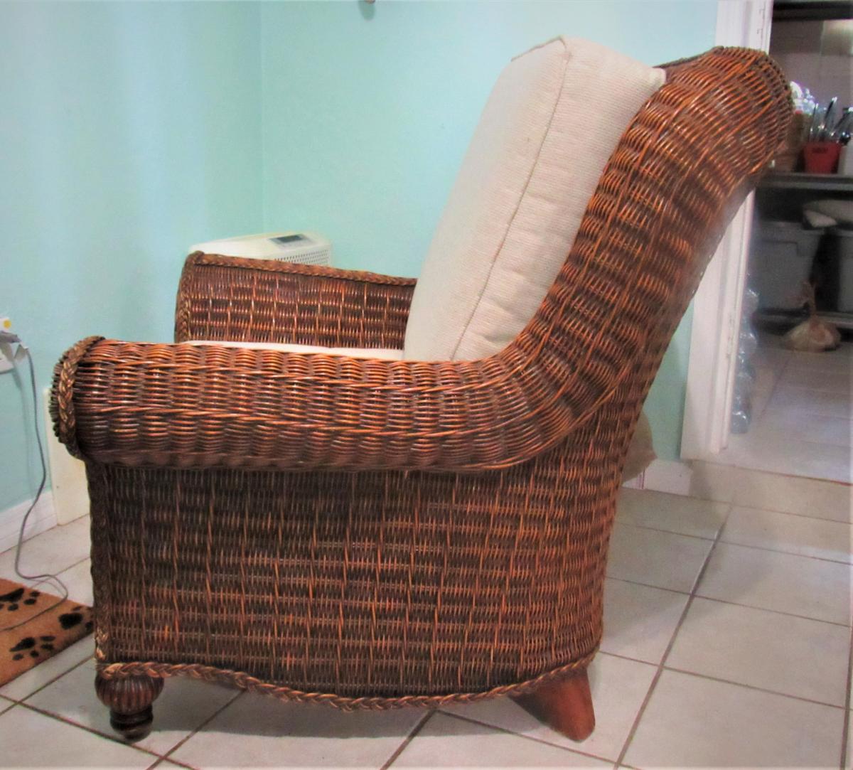 Large Wicker Chair | snaplist