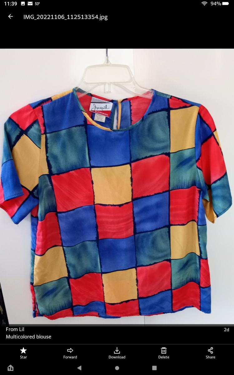 Women's Multi colored Blouse | snaplist