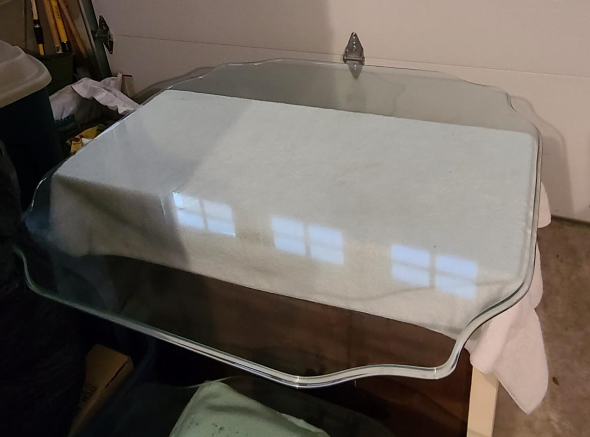 Beautiful Beveled Glass Table Top | snaplist