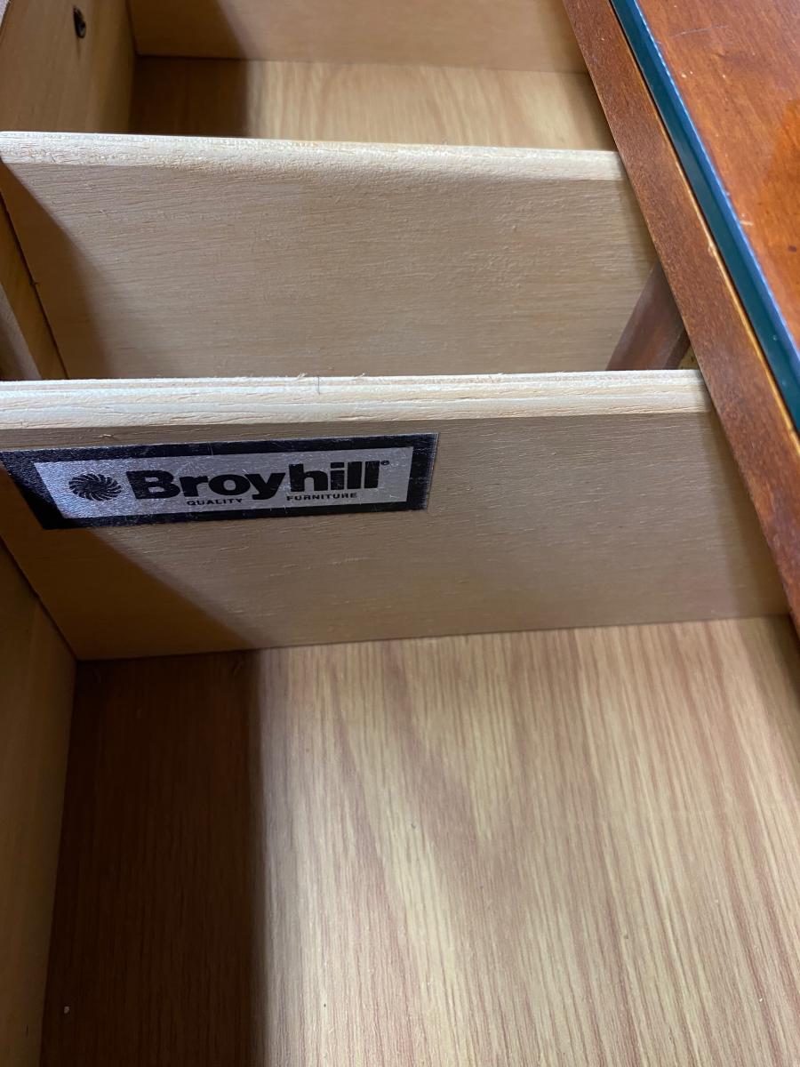 Broyhill Cherrywood Hall or entryway Table | snaplist